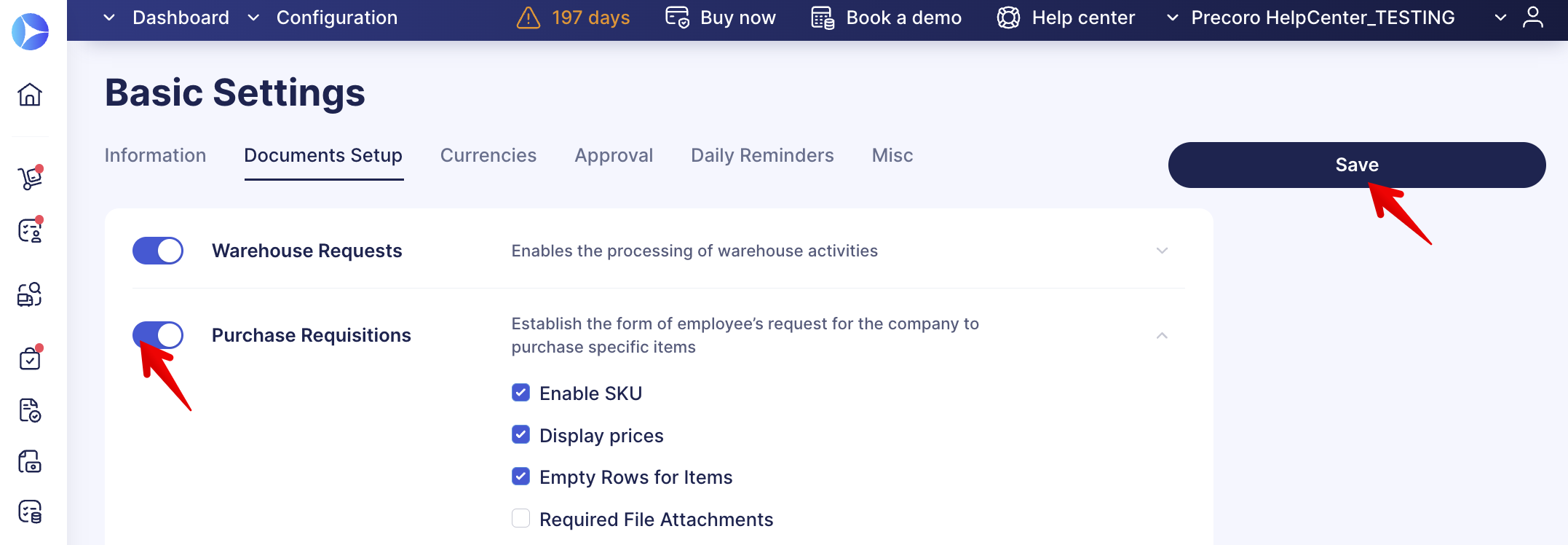 How to Set Up a Purchase Requisition Module